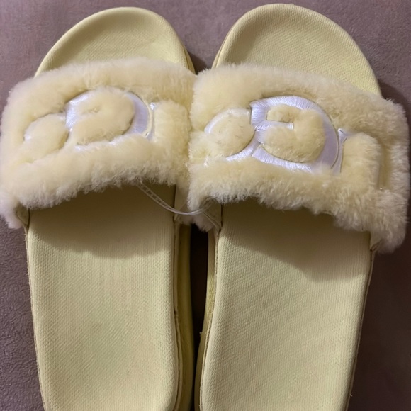 UGG | Shoes | Ugg Womens Laton Fur Slide Sandal New With Outbox | Poshmark